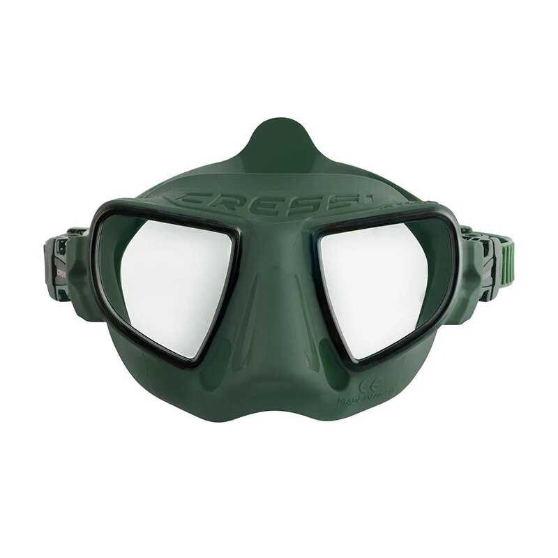 Cressi ATOM маска для фридайвинга GREEN-BLACK