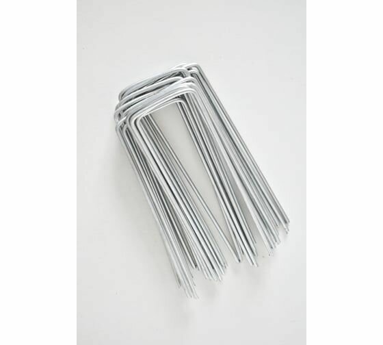 Скобы садовые прогресстлт П-образные, для агротекстиля, оцинкованные, 3 мм, особопрочные, 100 штук СКП100