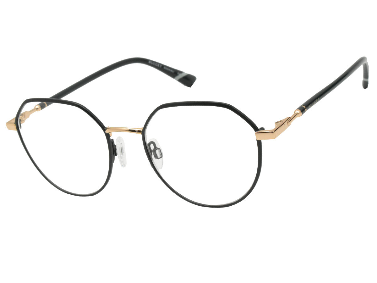 Оправа для очков BULGET BG1761 12A пол Женский форма оправы Геометрическая цвет оправы Чёрный, Золотой
