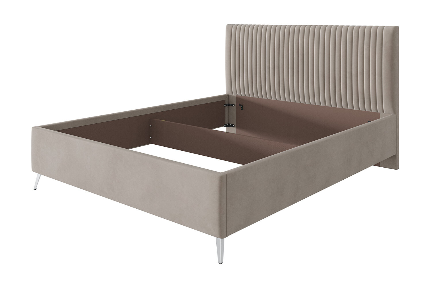 Каркас кровати SOLANA Briana, 160х200 см, цвет кофейный, без основания и подъемного механизма