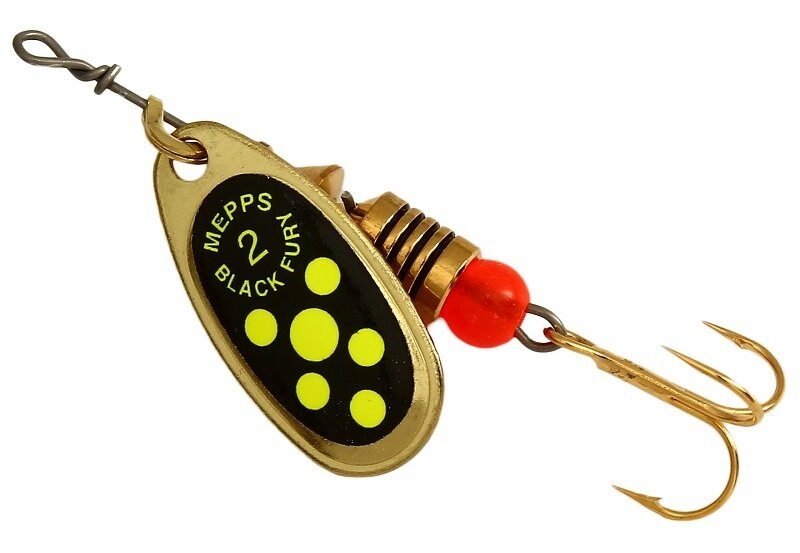 Блесна вращающаяся MEPPS BLACK FURY (4,5гр/Gold/Chartreuse)