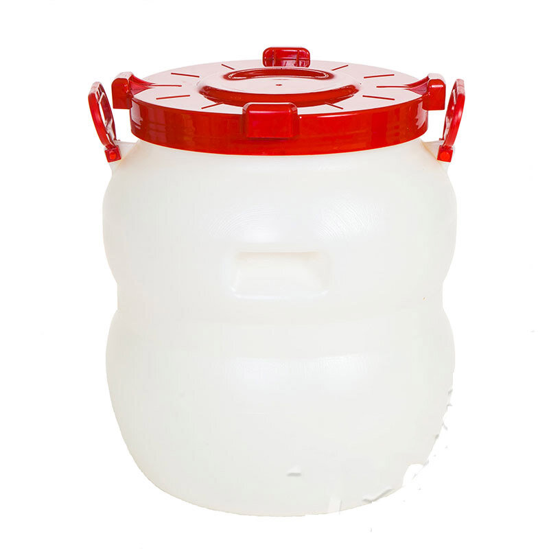 Бочка 50л. белая с широким горлом Пластмасса Радиан