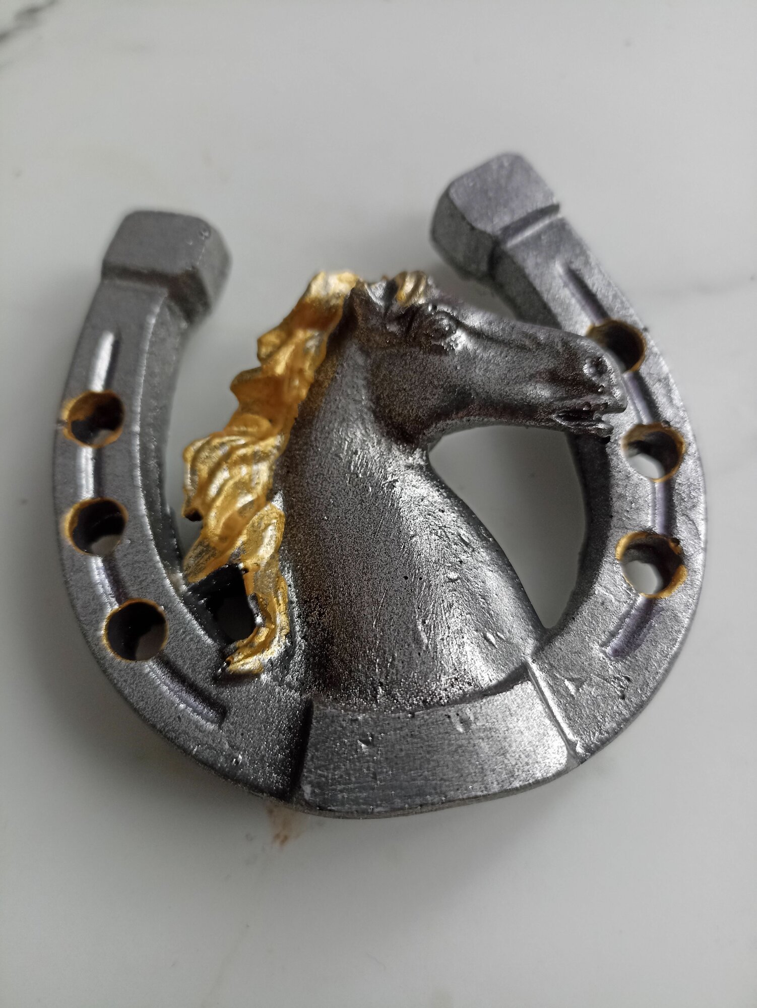 Стильный 3D-Авторский магнит "Счастливая Подкова"