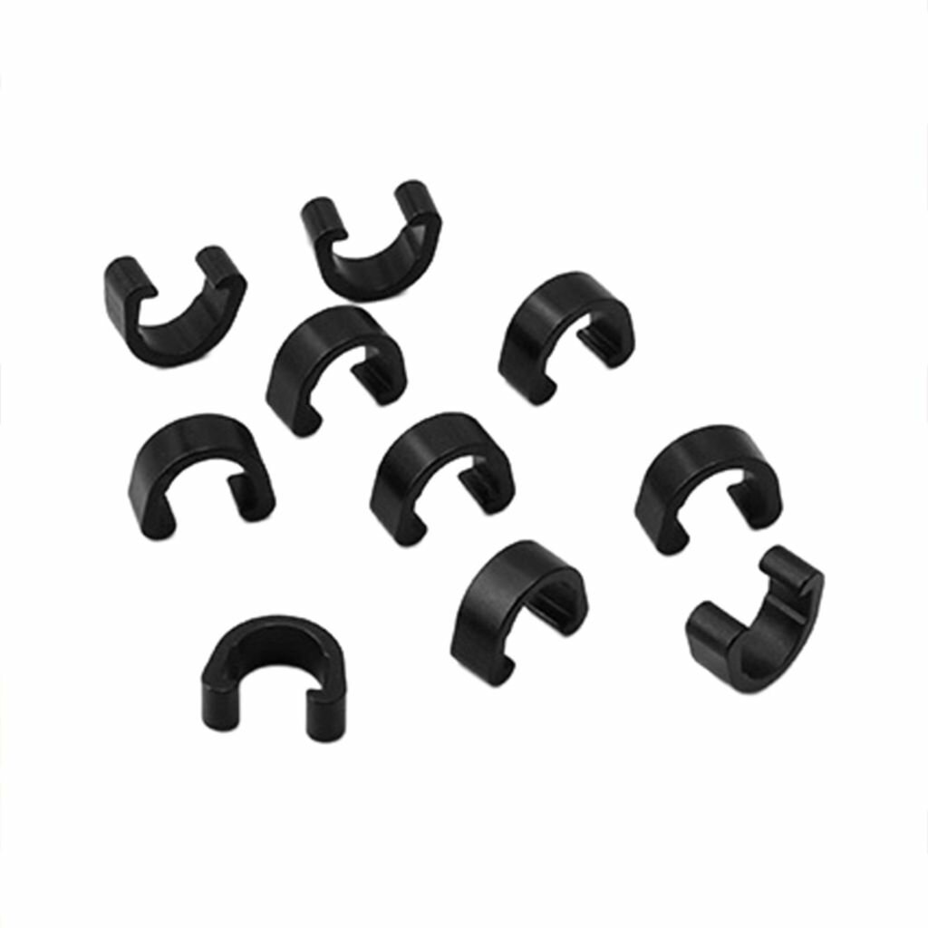 Алюминиевые хомуты для тросиков велосипеда, Черный