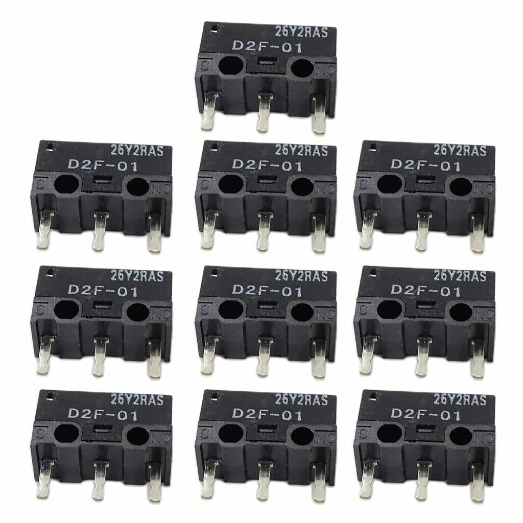 10 шт, мышь D2F-01 слегка перемещается