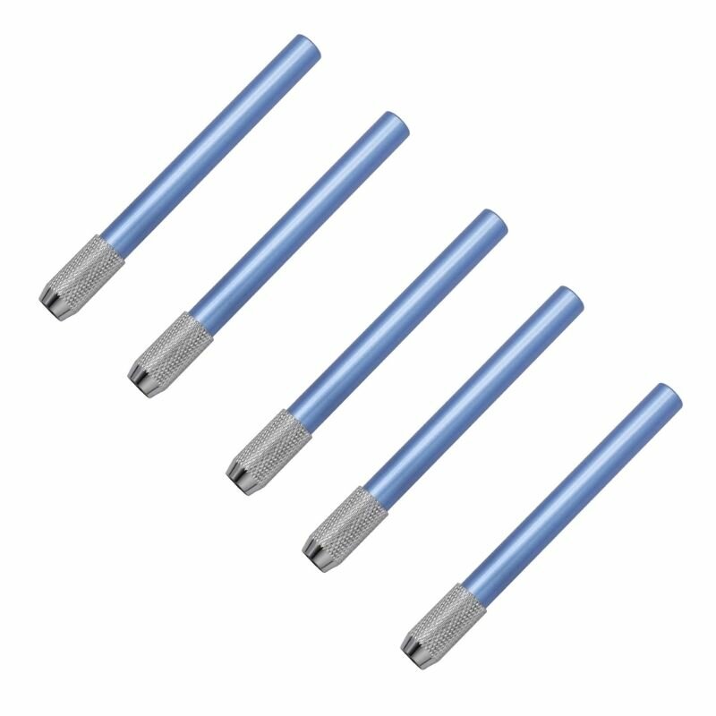 Удлинитель для карандаша с одной головкой из 5 металлических цветных стержней-синий