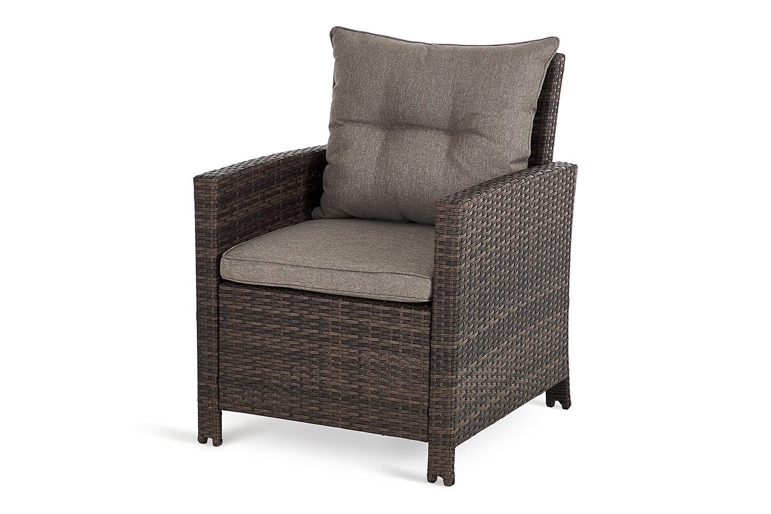 Кресло садовое HOFF Torres, 65х85х71, цвет чёрный, светло-коричневый