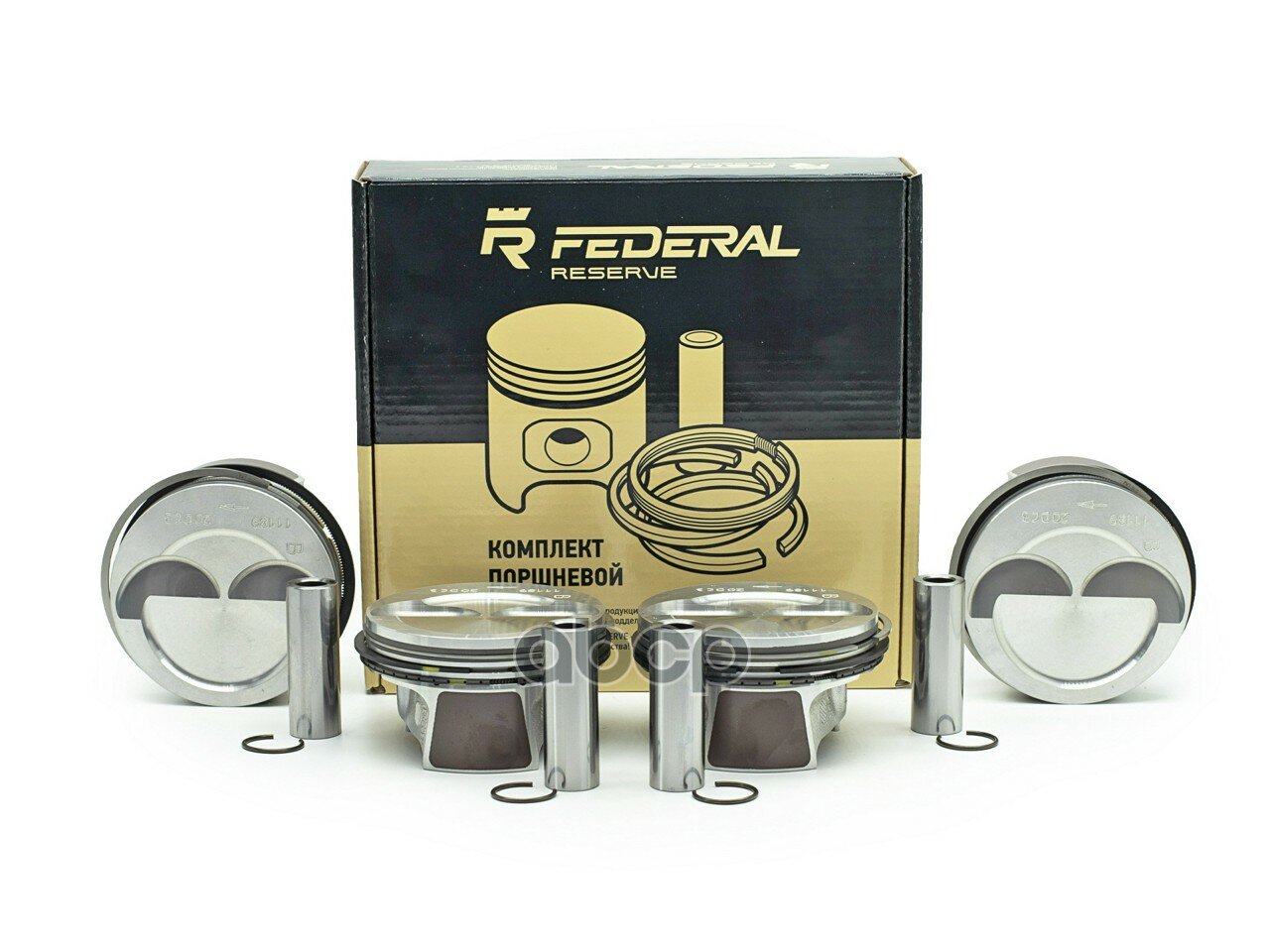 Поршневая группа ВАЗ 21116 в сборе с кольцами 82,0 гр. C FEDERAL RESERVE арт. 11189.100401577.00