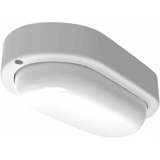 Светильник ЖКХ Gauss BASIC овал 8W 760lm 4000K 220-240V IP65 160*90*46мм белый LED 1/40
