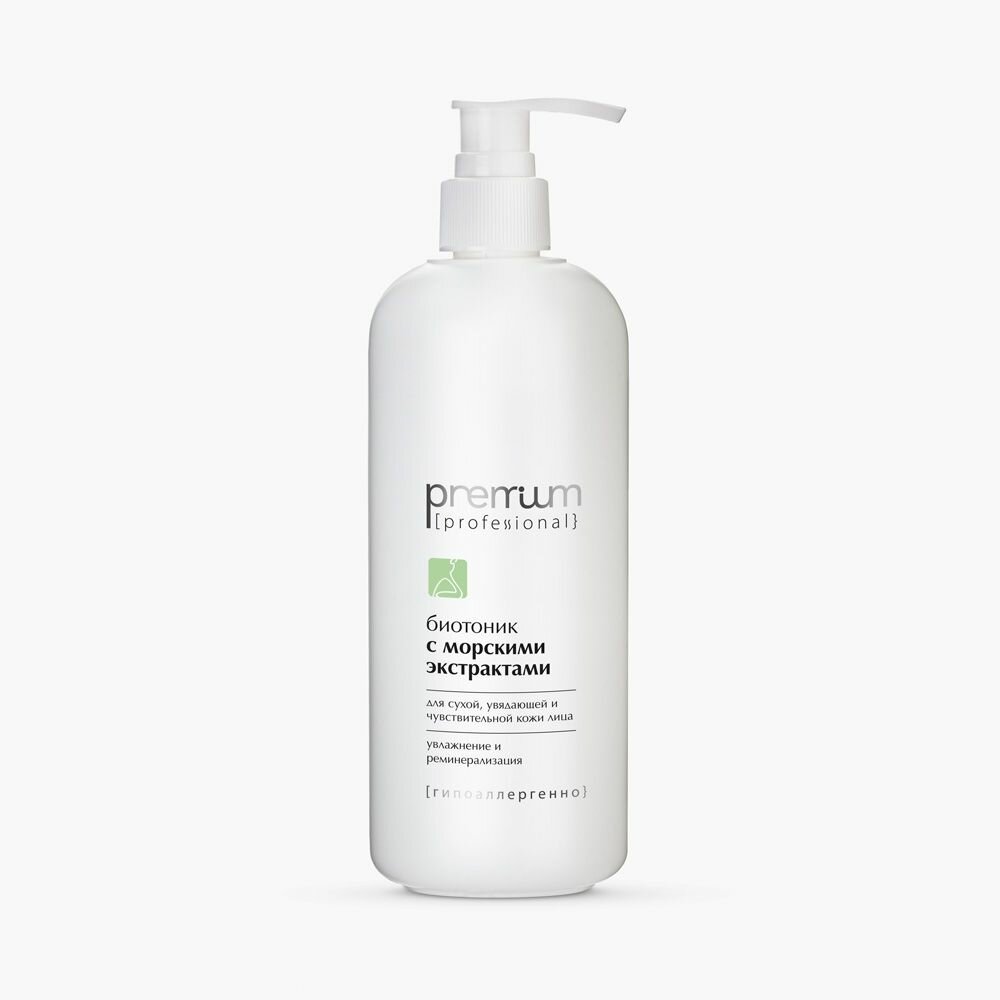 PREMIUM Биотоник с морскими экстрактами для лица, 400 мл