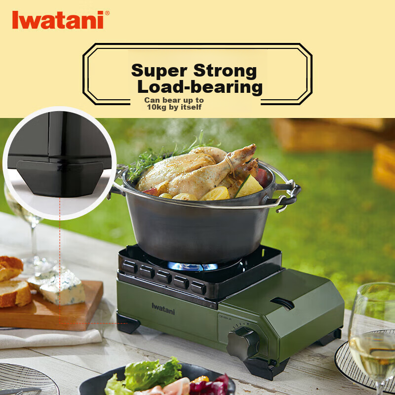Iwatani Japanese Imported Outdoor Windproof Camping Stove, Essential for Camping, 2.3kW High Power, CB-ODX