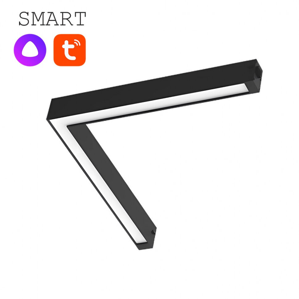 Трековый светильник угловой EKS COLIBRI SMART LONDON 18W, 2700-6000K, 1500ЛМ, Черный