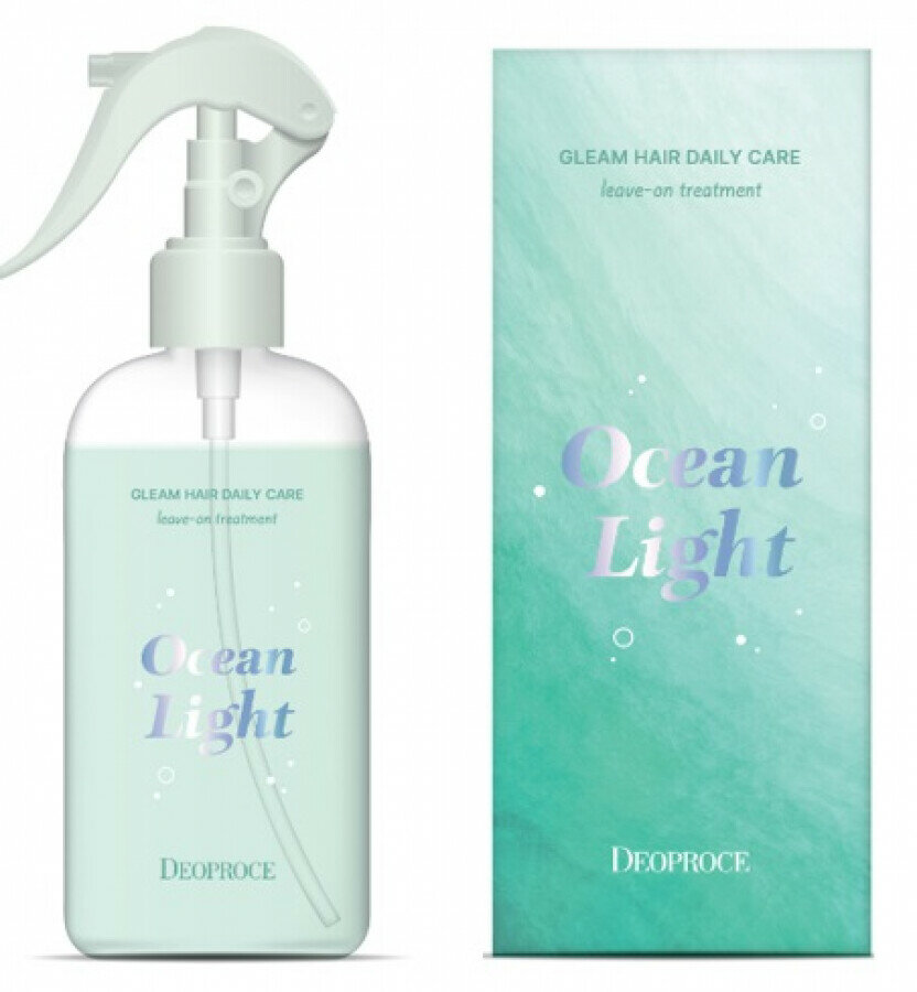 Бальзам-спрей Deoproce для волос Gleam Hair Daily Care Leave On Treatment Oceanlight, 200 мл