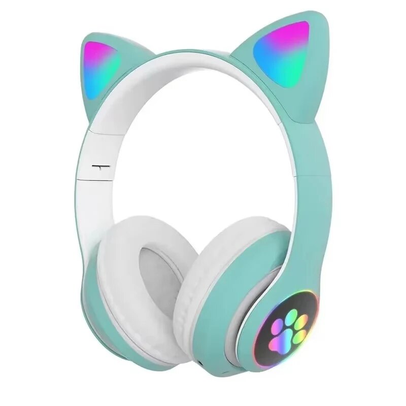 JST-28 Беспроводные наушники кошачьи уши Bluetooth наушники стерео музыкальные штучки Bluetooth Sports Gaming Hearset с микрофоном для телефонов