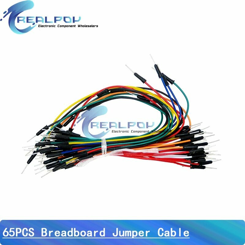 65 шт. новые гибкие перемычки для макетной платы без пайки, провода для Arduino, макетная плата 12 см, 16 см, 20 см, 24 см