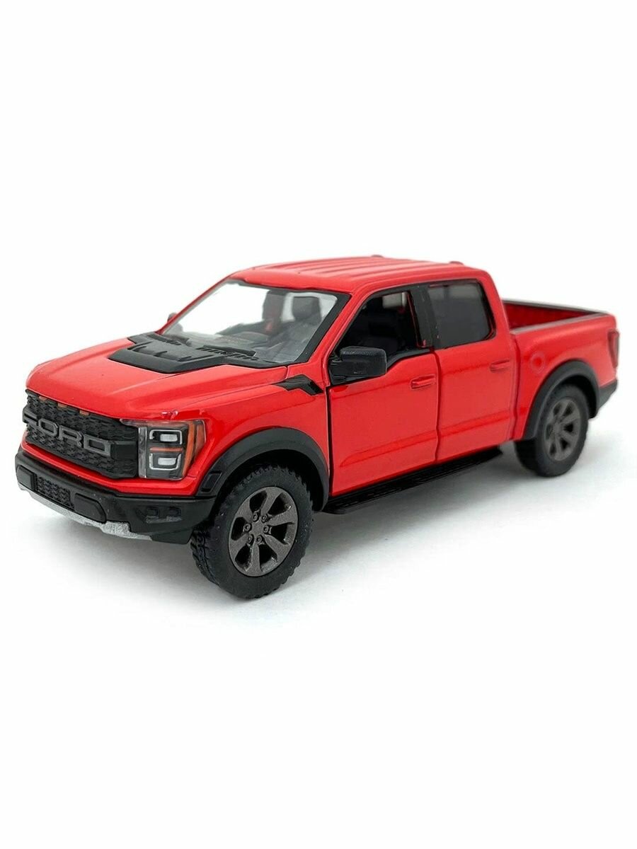 Модель машины KINSMART 2022 Ford F-150 Raptor red