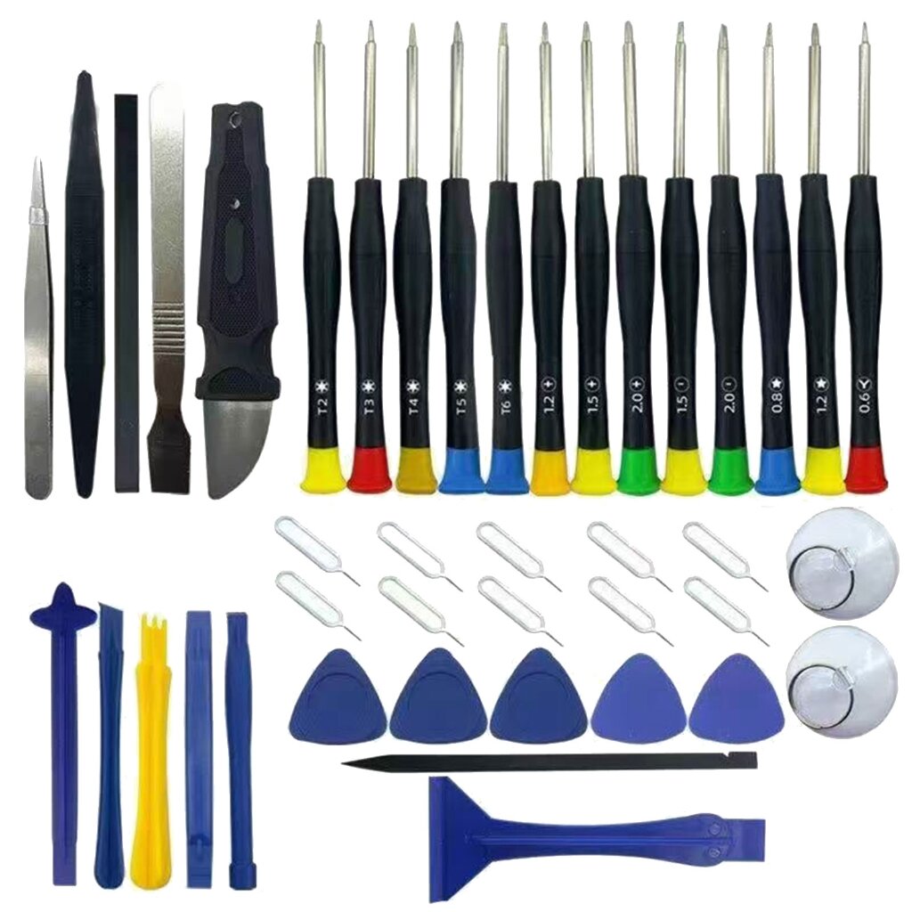 Набор Прецизионных Отверток для Электроники 42 штуки с Инструментом Spudger Tool для Ремонта Компьютеров, Ноутбуков, ПК, Планшетов