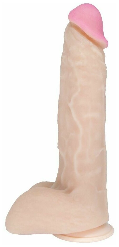 Фаллоимитатор-ультрареалистик Orion Dual Peak на присоске, TPE 25 см.