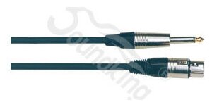 Кабель микрофонный, XLR female/6,35мм male, 5м, Soundking BB006-5M