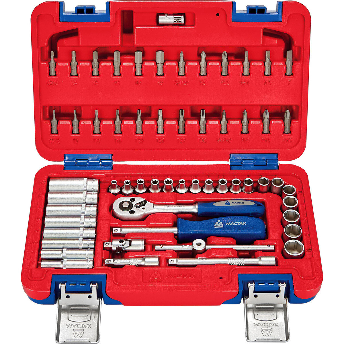 Набор инструментов универсальный, 57 предметов мастак 01-057C