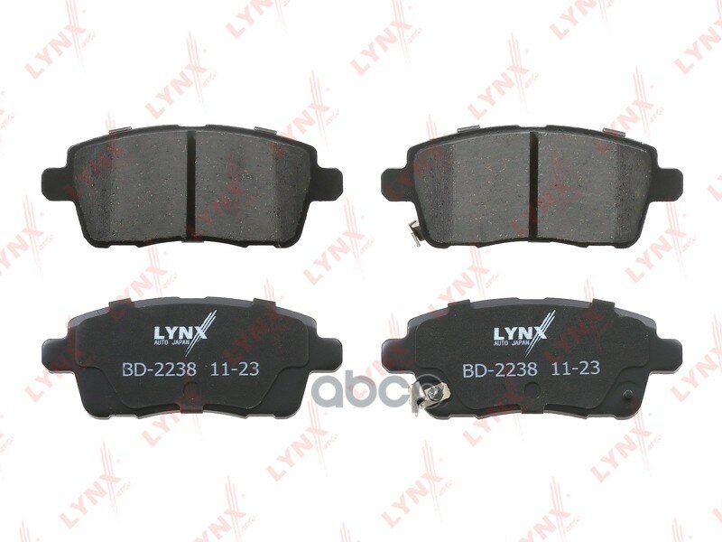 К-т дисков. тормоз. колодок CHERY Tiggo 7 Pro 20>, Tiggo 7 Pro Max 20>, EXEED LX 22>, DONGFENG 580 17> LYNXauto арт. BD2238