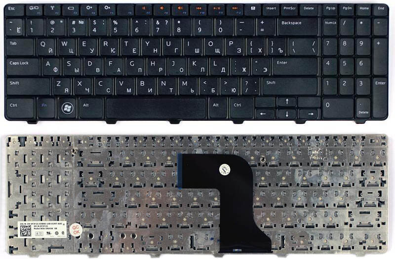 Клавиатура для Dell V110525AS1-RU русская, черная