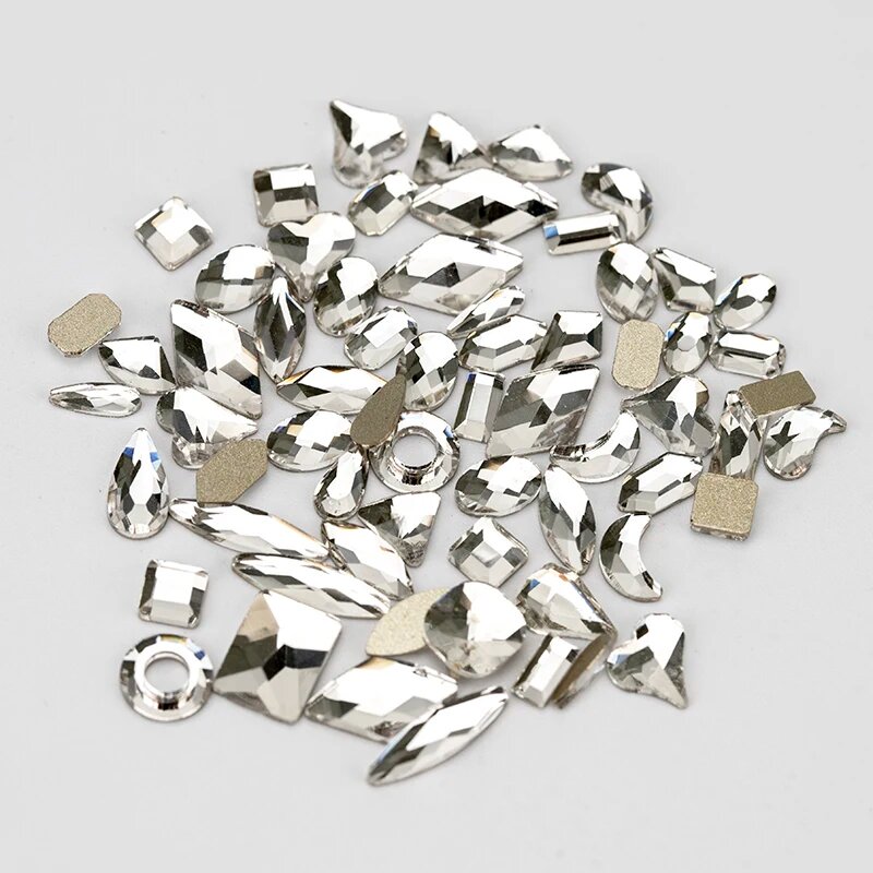 Хрустальные стразы VDD для декорирования 100Pcs, Серебряный, Crystal