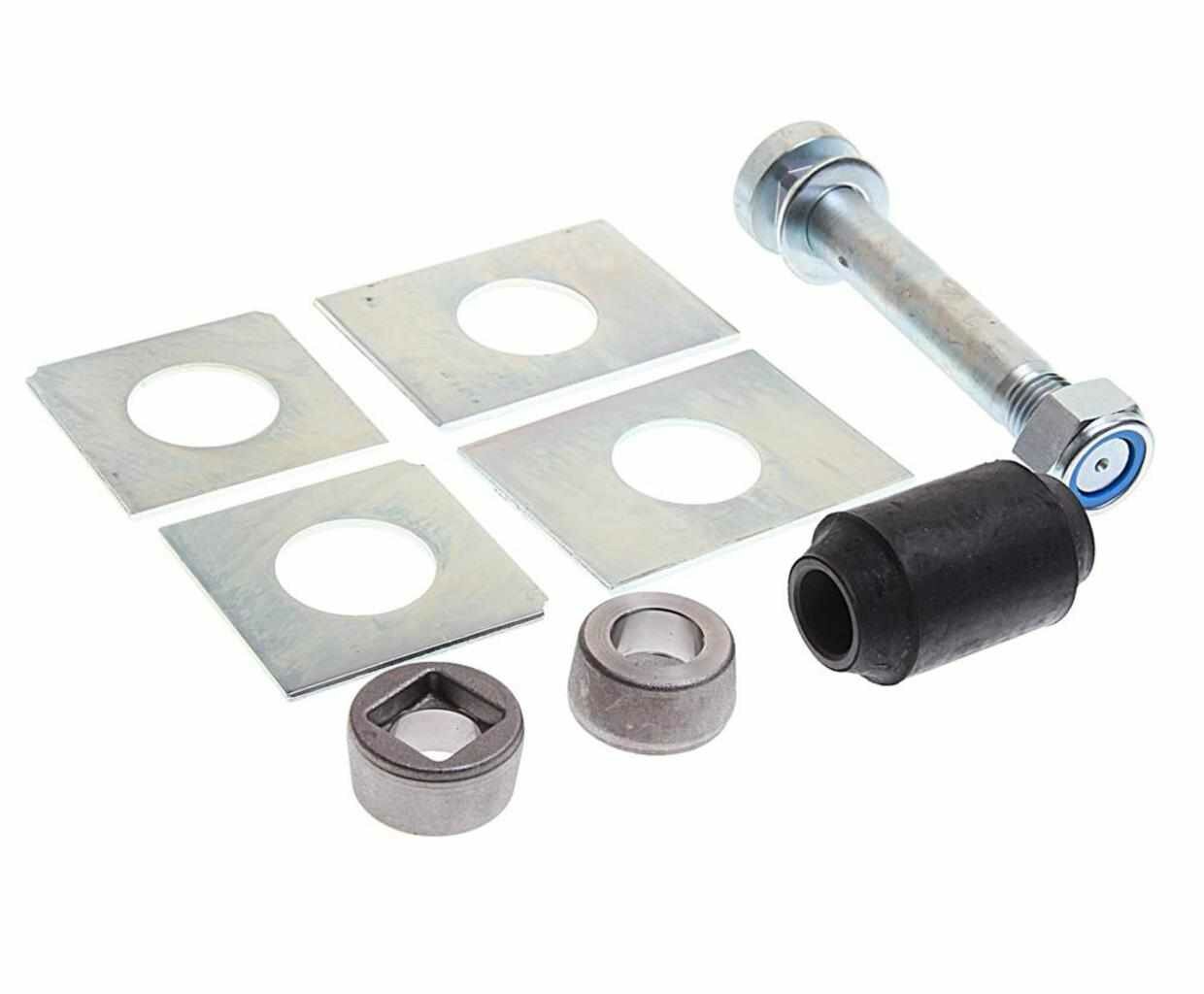 Палец BPW рессоры в сборе (М30x60x102мм) (втулки, гайка, шайба, пластины), 070.571, SAMPA