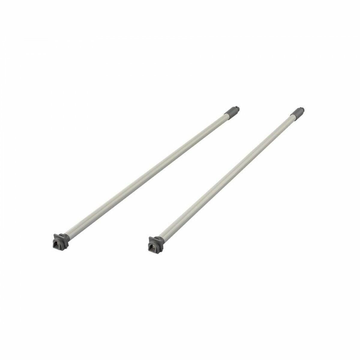 Рейлинги круглые длина 400 мм c креплением под муфту. для ящика Dragon Box. серые 1 ком.