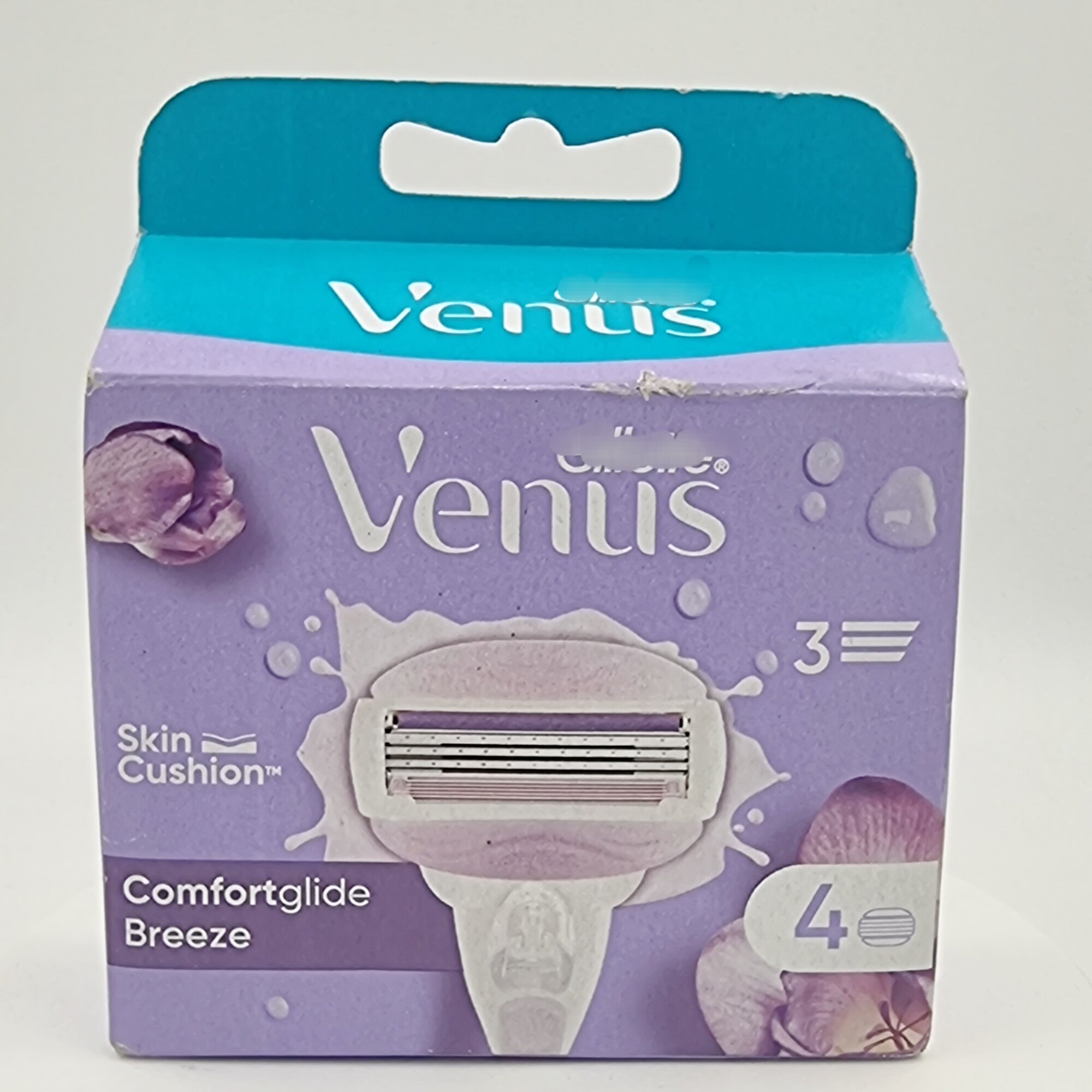 Gillette Venus Набор cменных кассет Comfortglide Breeze для женских бритв, в упаковке 4 кассеты