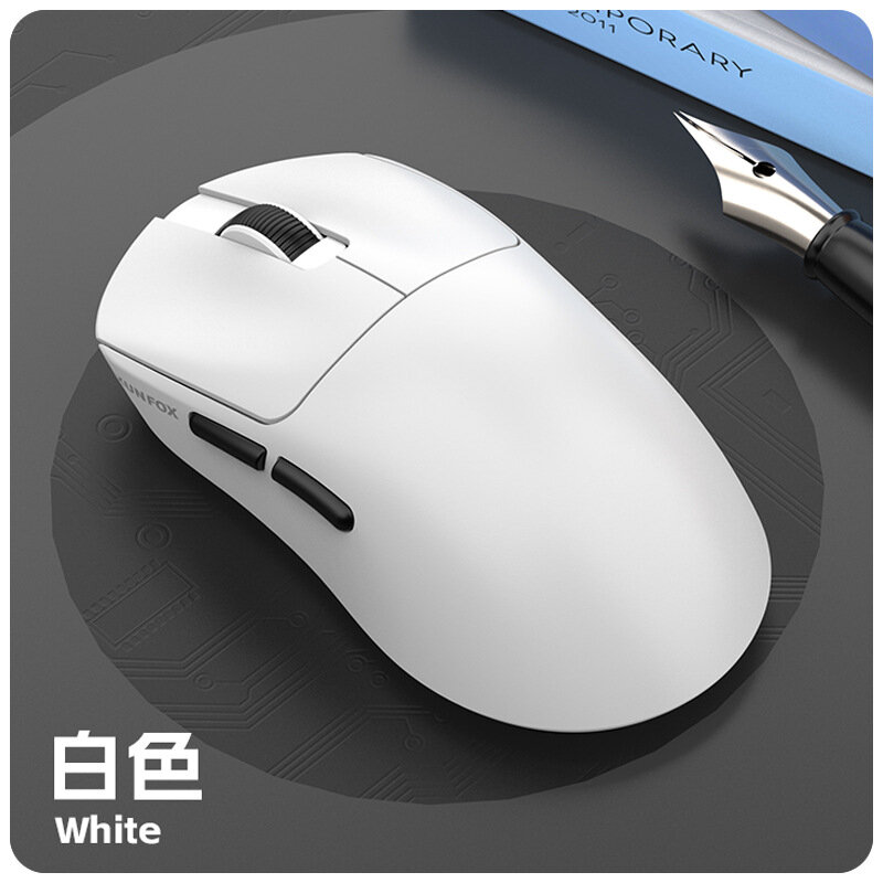 Беспроводная трехрежимная игровая мышь с датчиком PAW3311 для ноутбука — белая