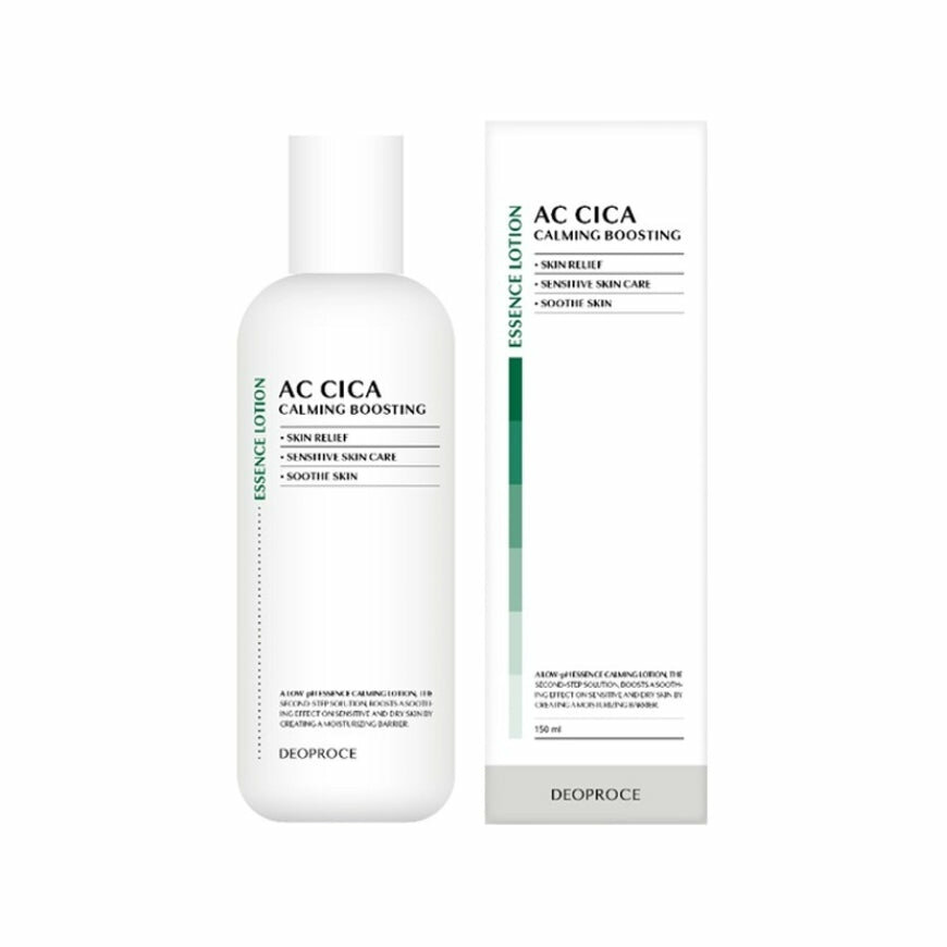 Лосьон-эссенция с экстрактом центеллы Deoproce AC Cica Calming Boosting Essence Lotion (150 мл)