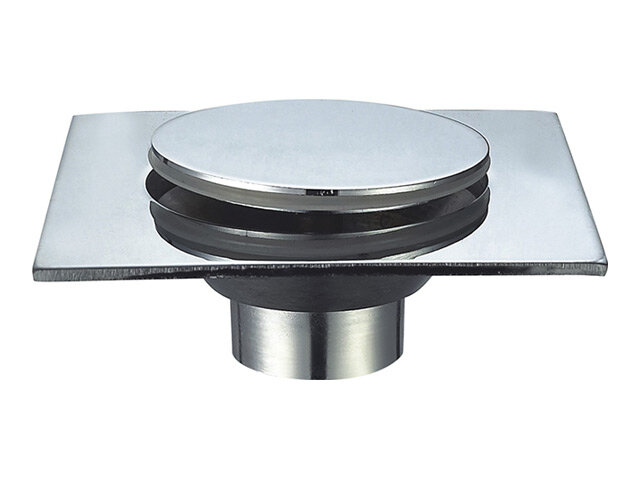 Трап вертикальный ORE 150х150мм слив 50мм автомат металл гидрозатвор