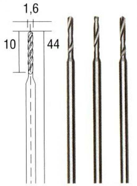 Вольфрам-ванадиевые сверла Proxxon (комплект 3шт, диаметр 1,6мм) (28858)