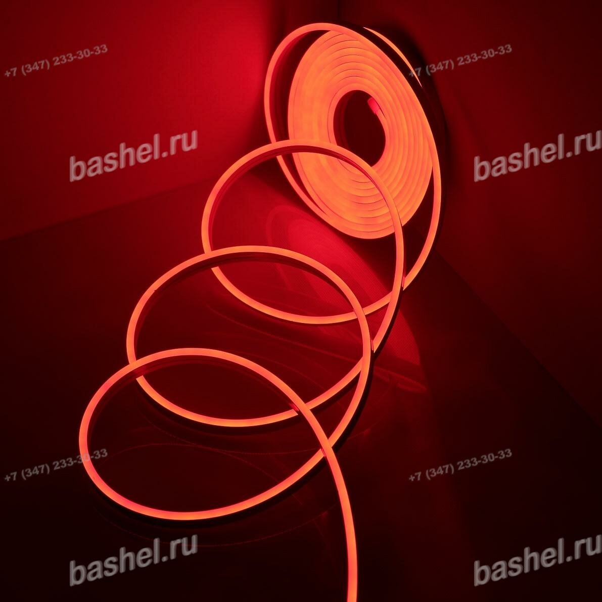 IC-FSL2835-1305-24V Red (13x5mm, шаг нарезки 5 см, подключение до 5м с одной стороны, цена за 5м!), 24v