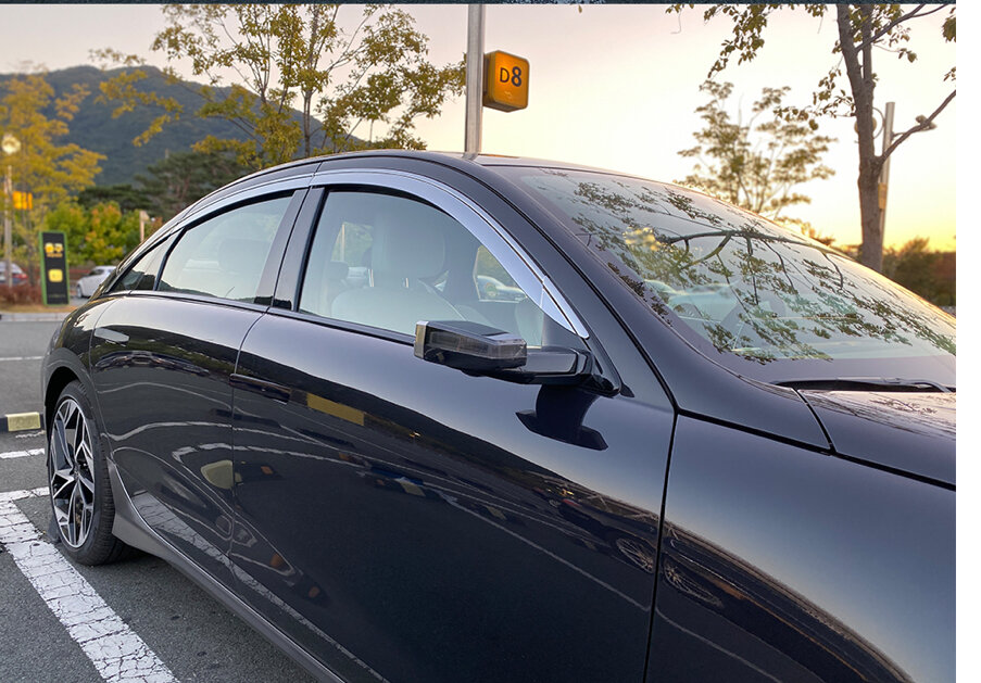 Hyundai Ioniq 6 дефлекторы хромированные