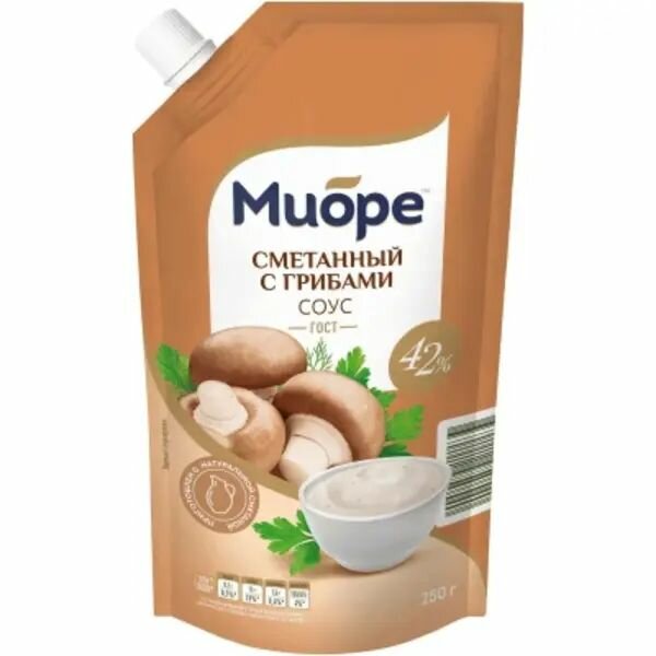 Соус "Сметанный с грибами" 250гр*5шт