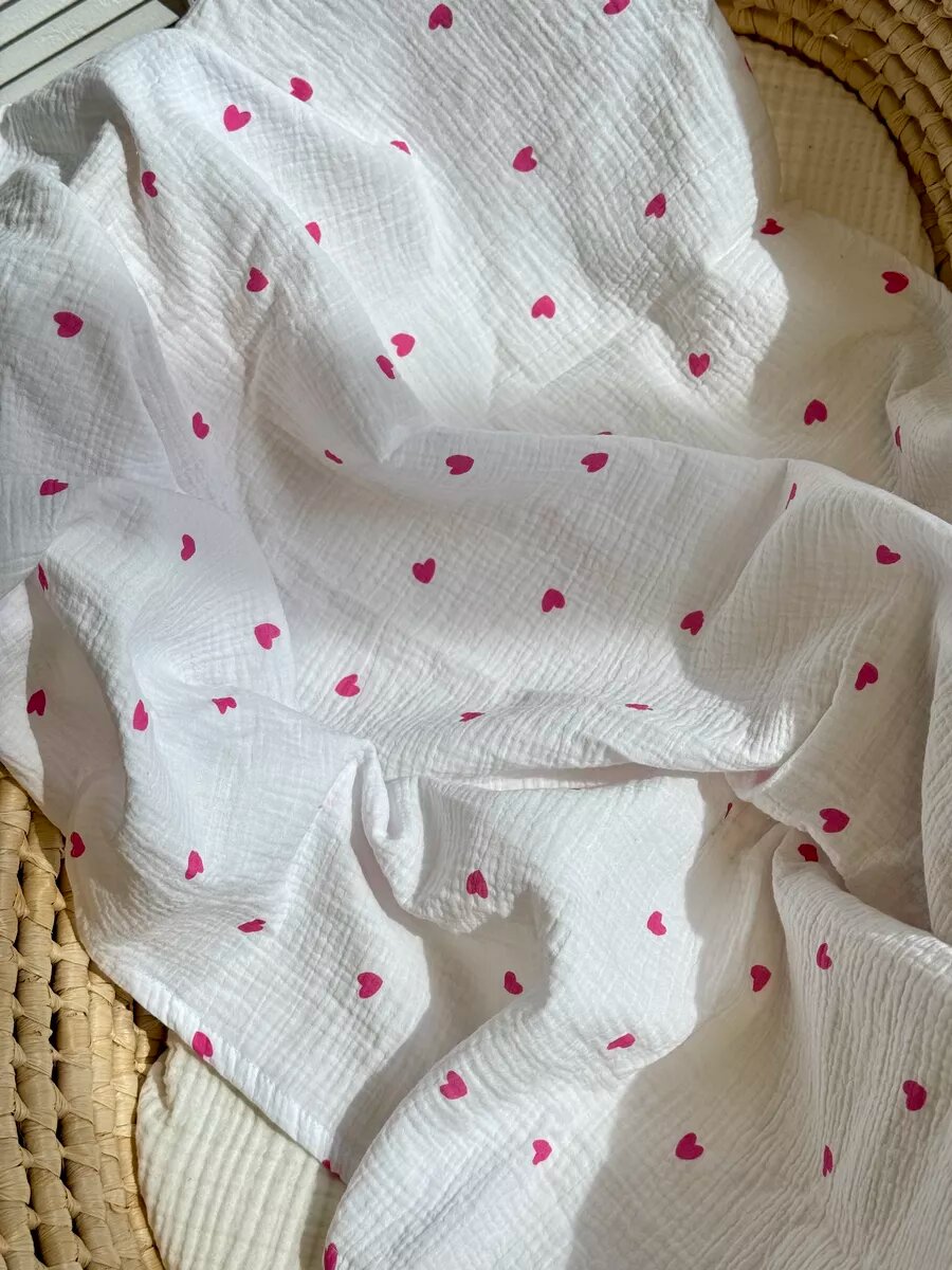 Муслиновая пеленка для новорожденных большая