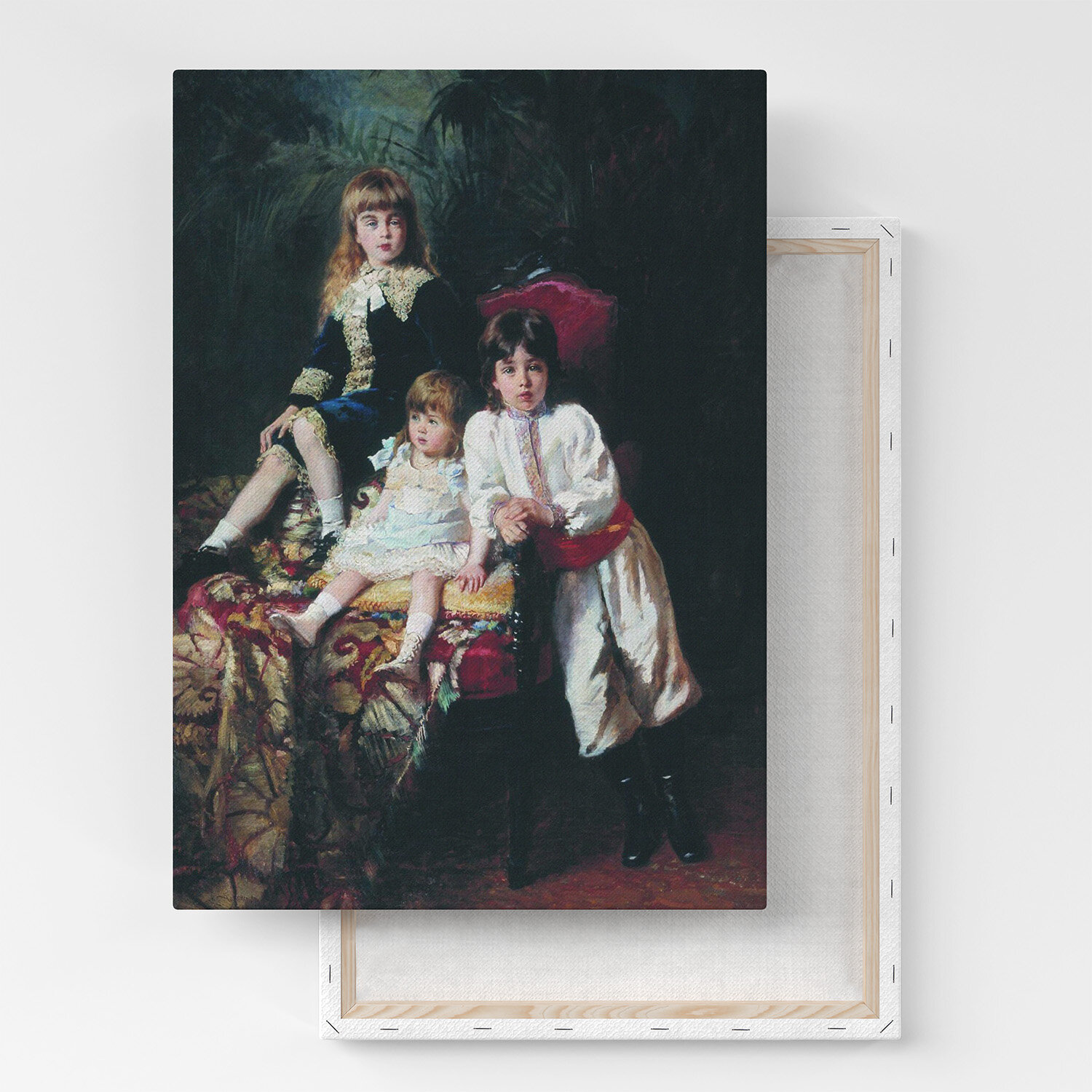 Картина на холсте, репродукция / Маковский Константин - Дети господина Балашова / Размер 30 x 40 см