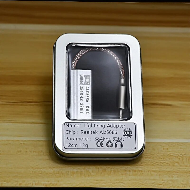 Lightning Adapter DAC ALC5686 384kHz 32bit