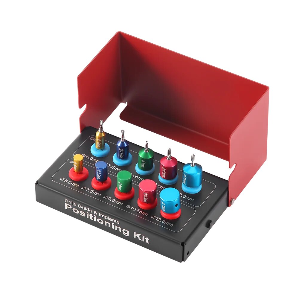 AZDENT направляющая для зубных имплантатов, комплект для позиционирования дрели, стоматологический набор для хирургии имплантатов, стоматологические инструменты