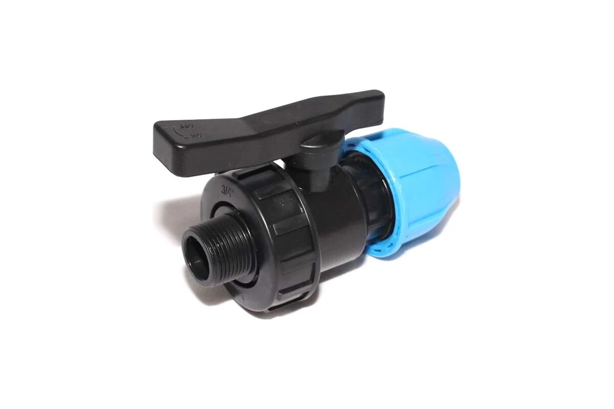 СВК Шаровый кран компрессионный ПНД нар. резьба 32x1 Н0000017818