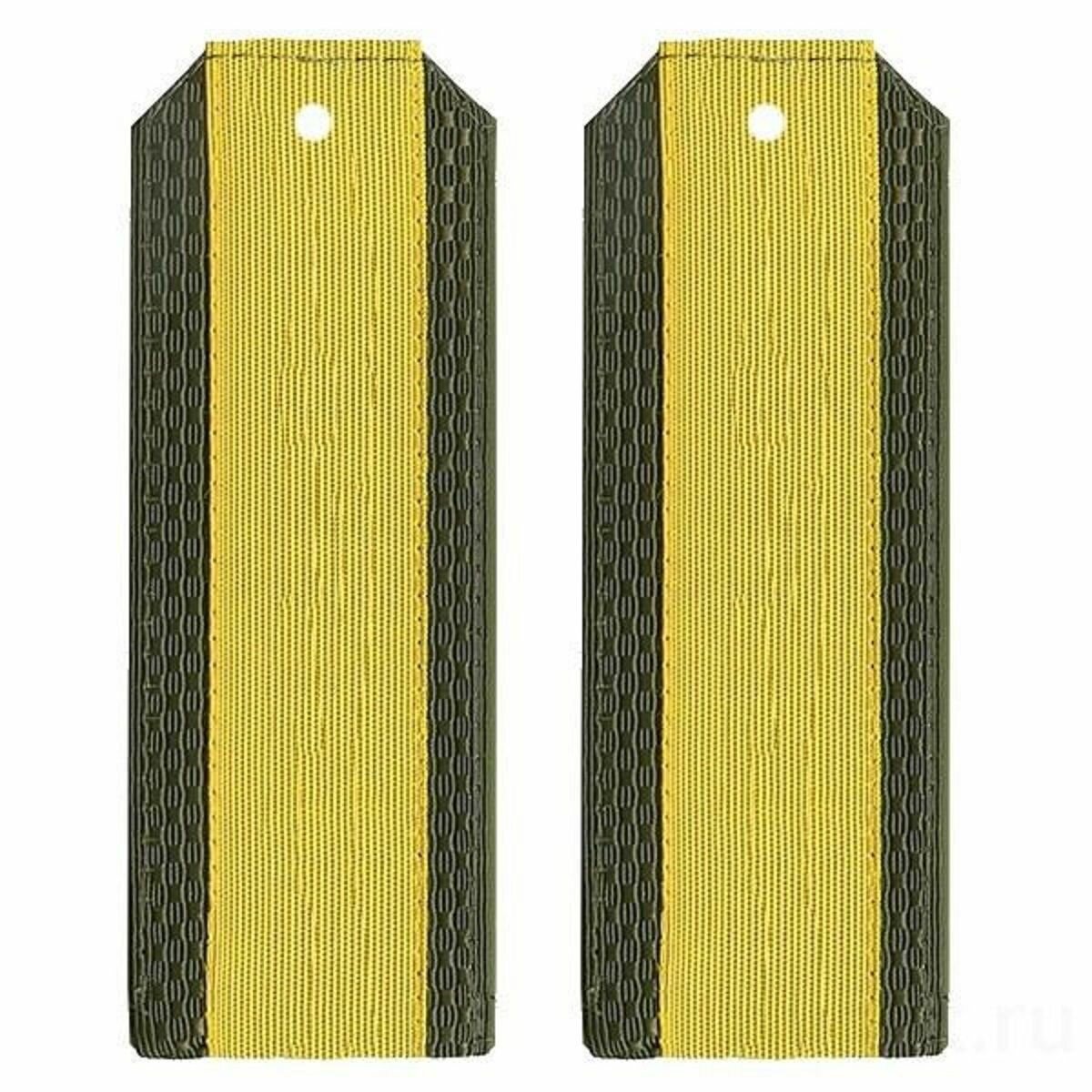 Погоны Общевойсковые пластиковые Старшина цвет оливковый 752540