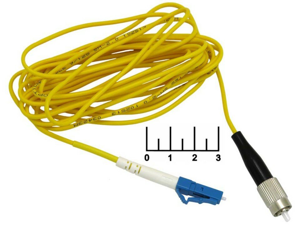 Шнур оптический LC/UPC-FC/UPC 2.0мм 3м