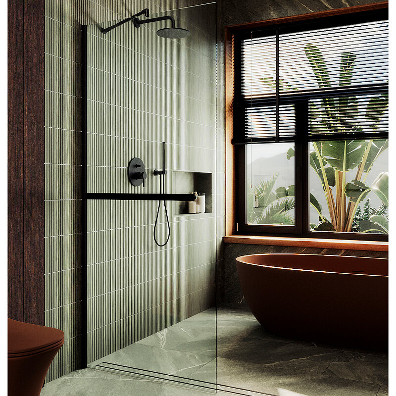 Душевая перегородка MaybahGlass 195х80 MGD-726-6ш