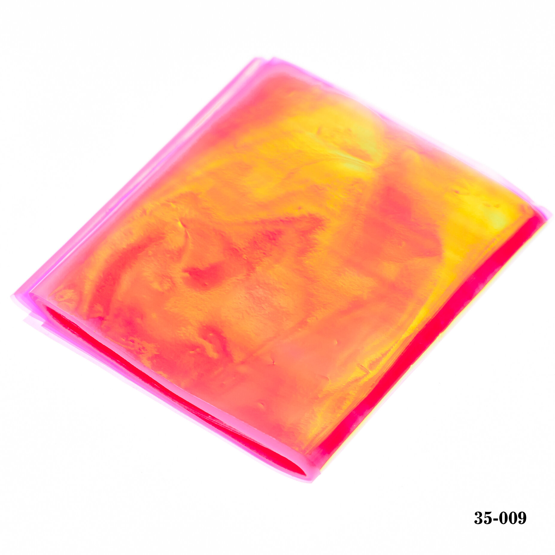 Фольга Битое стекло для декора, дизайна, творчества и nail art Hanami, розовый 1м.