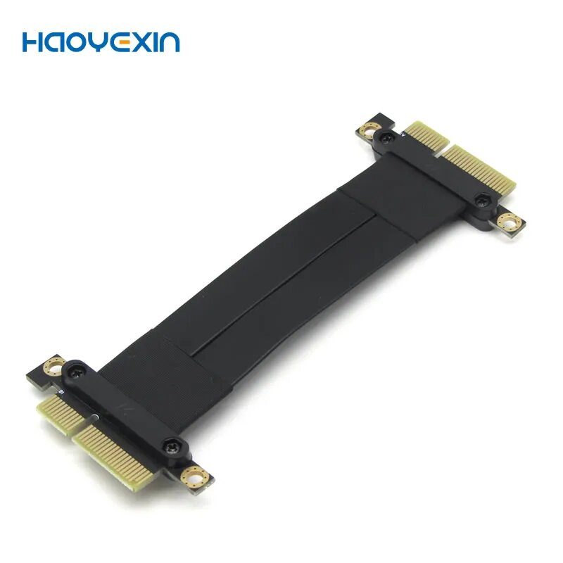 Haoyexin PCI-E 4X Адаптер Riser Card 90 градусов 25CM, Male to male