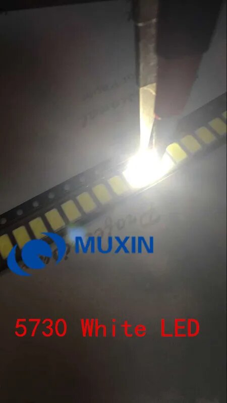 1000 шт. белые диоды LED SMD 5730 диоды 0,5 Вт светодиоды SMD 5730 диодо белый 0,5 Вт 5730 диоды пакет 40-45 лм