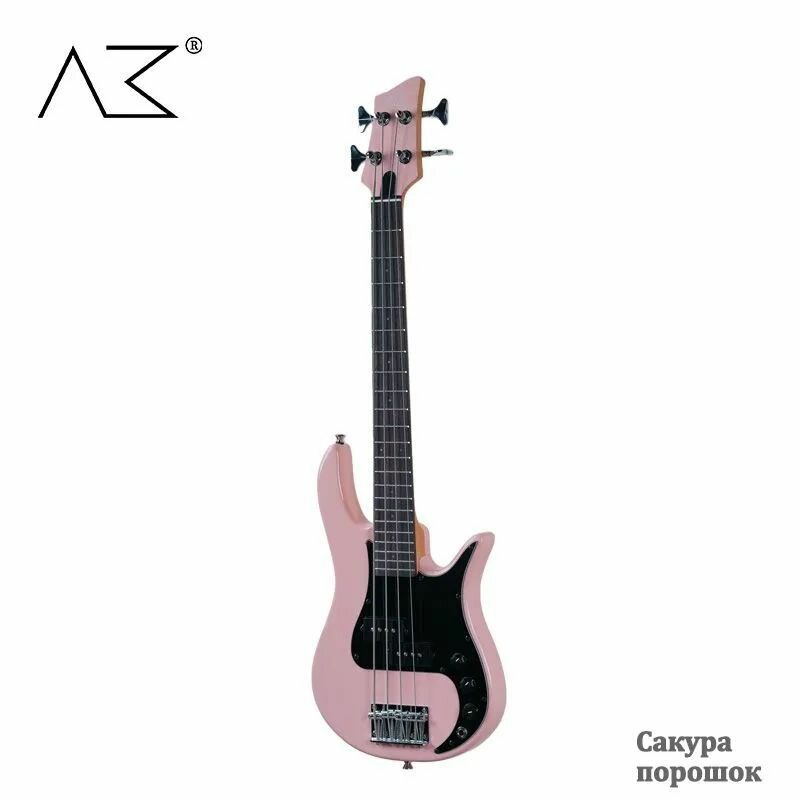 Бас-гитара AKAMA Mini 4-струнная, корпус Клен