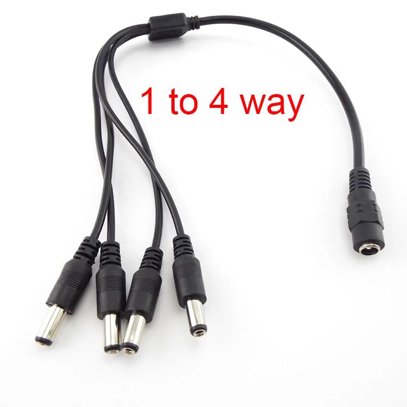 Кабель питания 1 to 4 way, черный